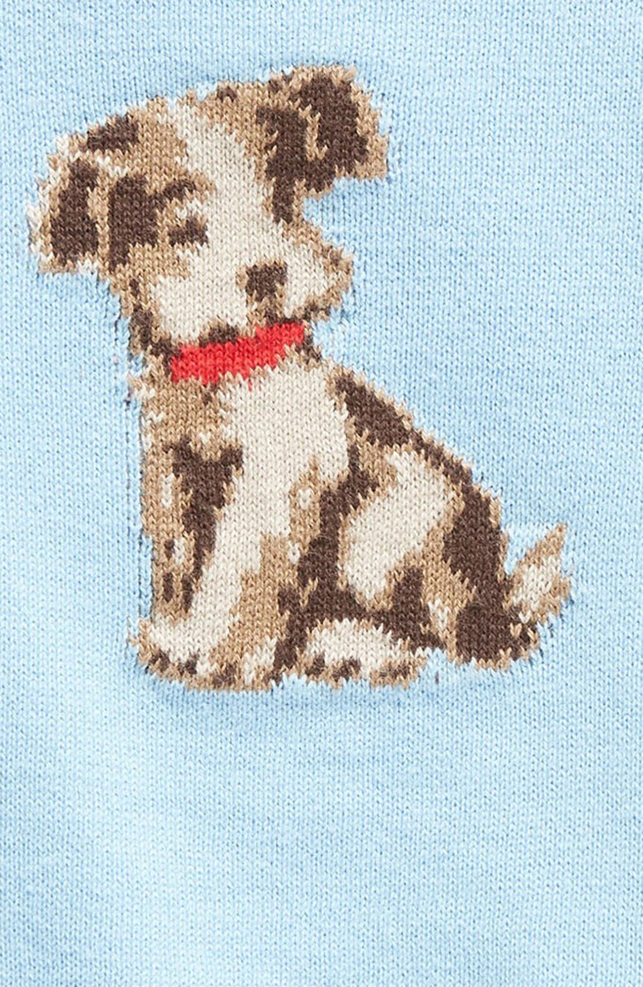 Rachel Riley Intarsia Puppy Cotton Crewneck Sweater | Nordstrom