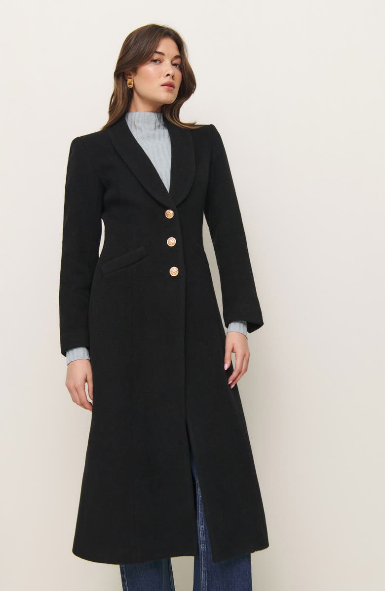 Reformation Eden Recycled Wool Blend Longline Coat | Nordstrom