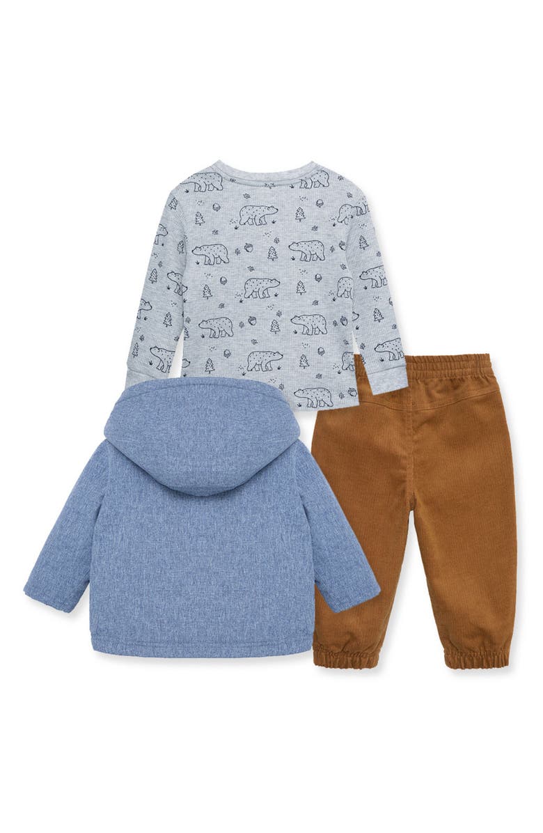Little Me Chambray Jacket, Long Sleeve Thermal Shirt & Corduroy Pants ...