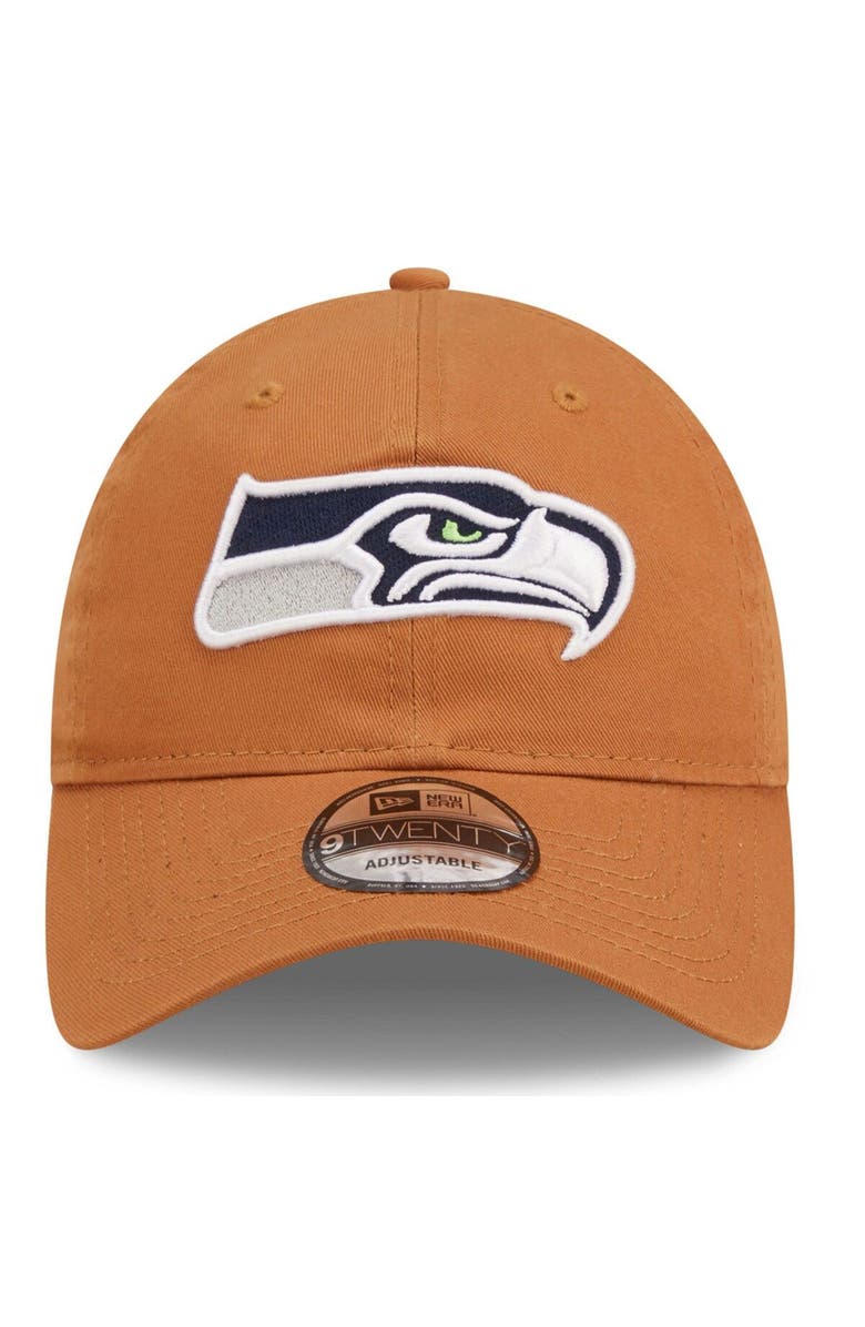 New Era Men's New Era Brown Seattle Seahawks Core Classic 2.0 9TWENTY ...