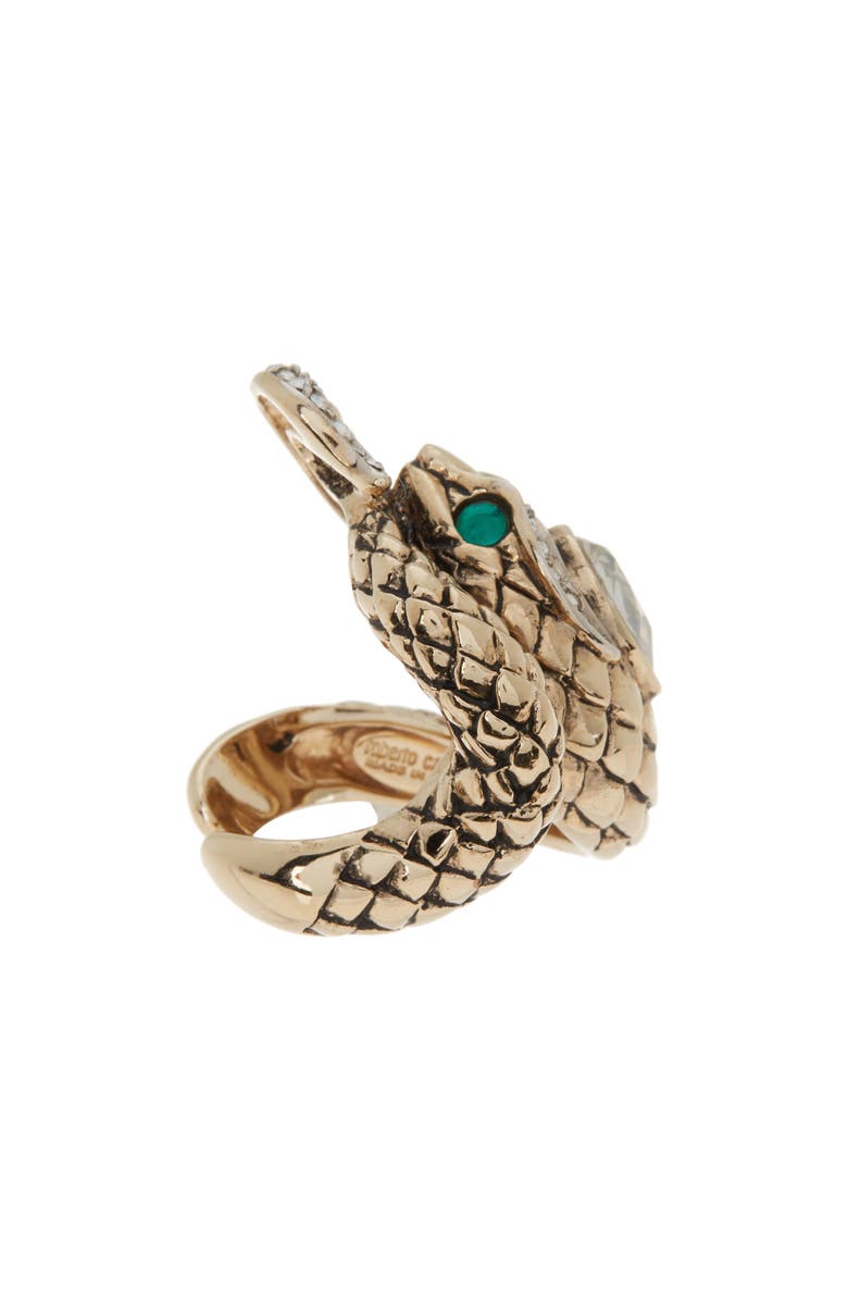 Roberto Cavalli Crystal Stone Snake Ring | Nordstromrack