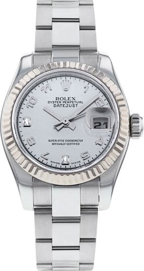 Watchfinder & Co. Rolex Preowned Lady DateJust Diamond Bracelet Watch ...