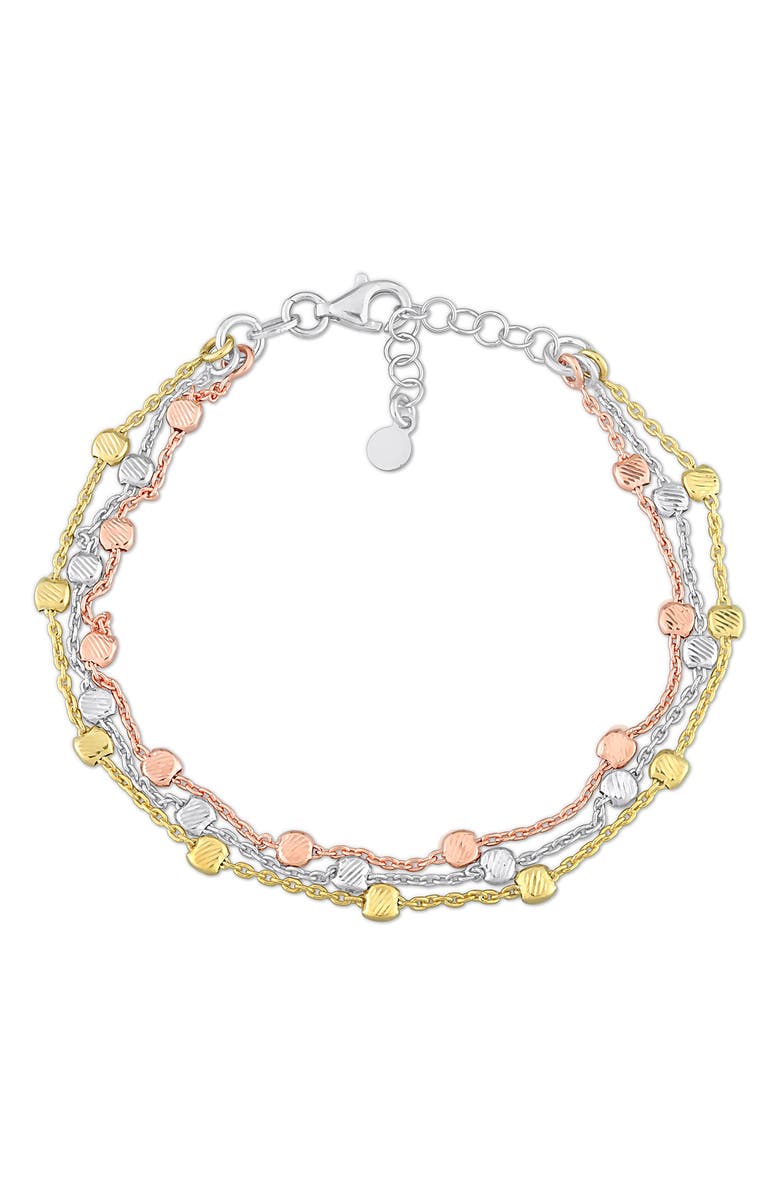 DELMAR Tri-Tone Multi-Strand Bracelet | Nordstromrack