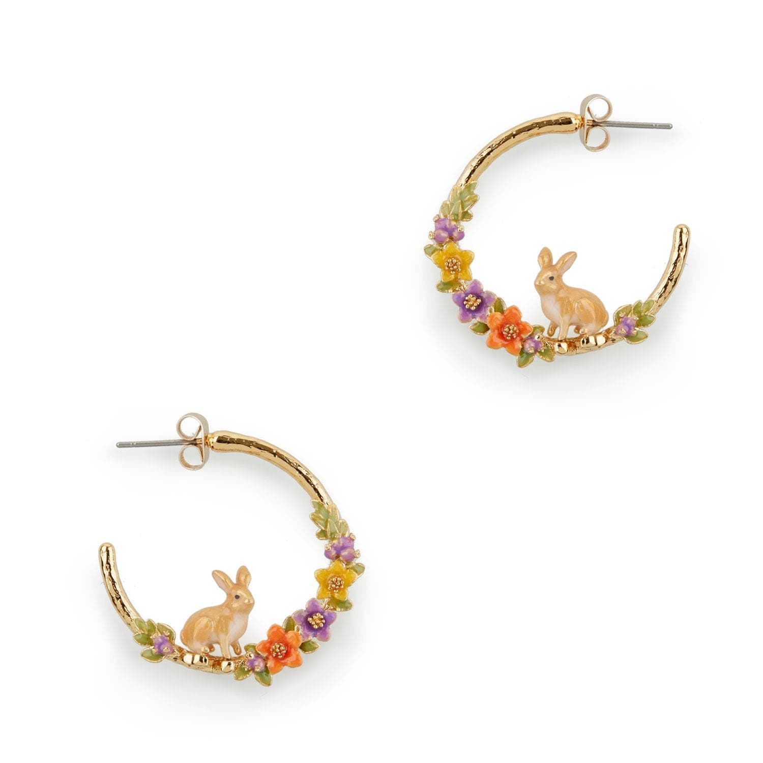 Bill Skinner Studio Flower Rabbit Hoops | Nordstrom