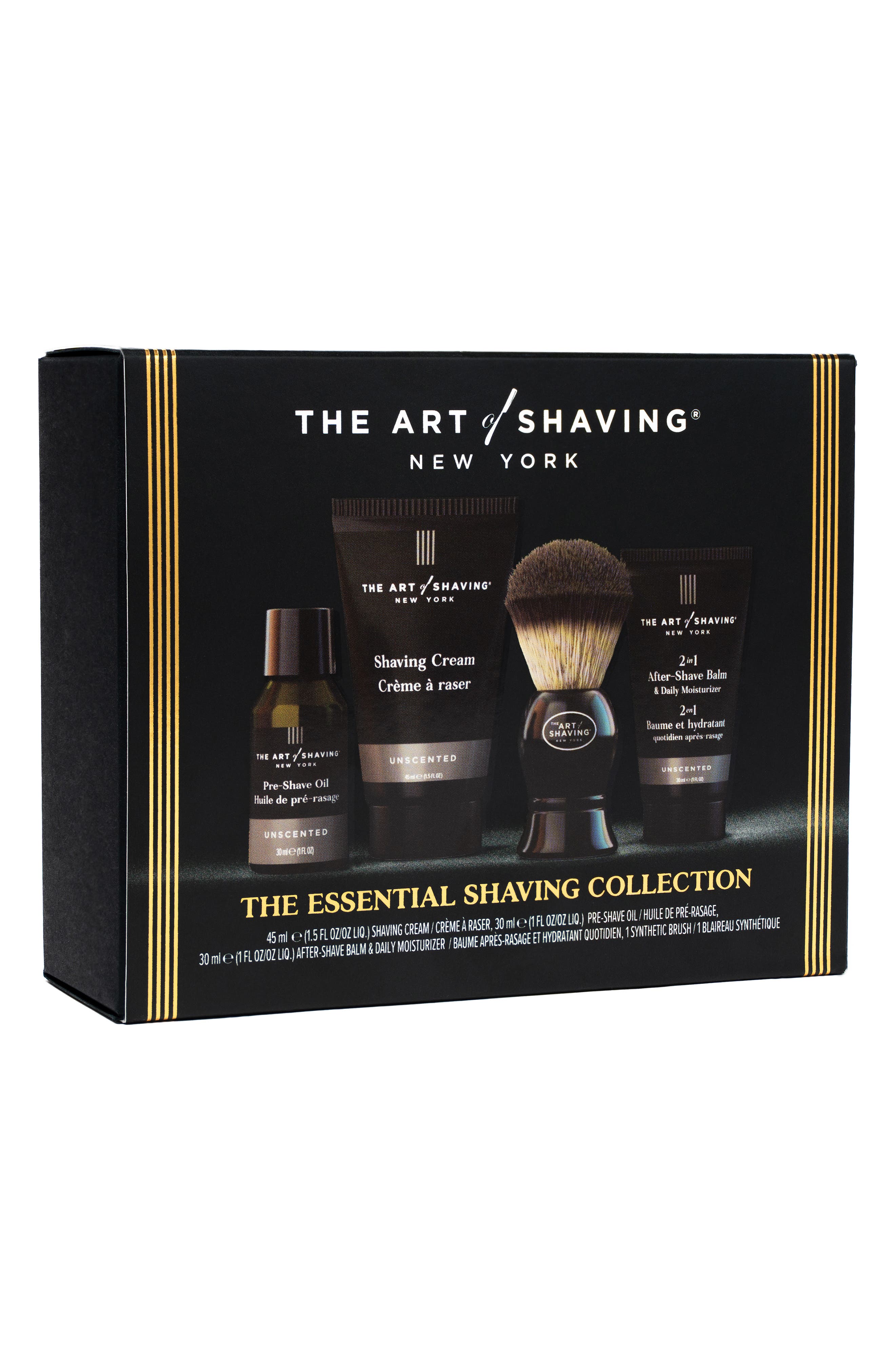 The Art of Shaving Unscented Essential 4-Piece Shaving Collection $75 ...