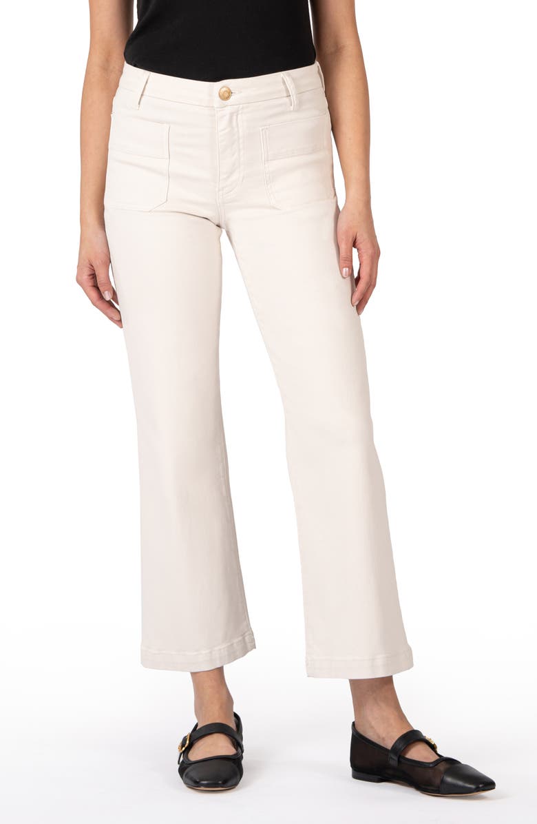 KUT from the Kloth Patch Pocket High Waist Ankle Flare Jeans ...