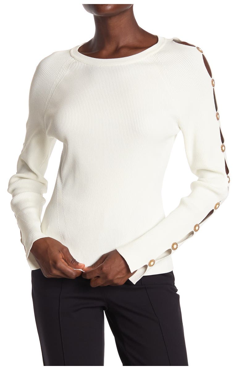 Simkhai Jonathan Simkhai Ribbed Long Sleeve Crewneck Top | Nordstromrack