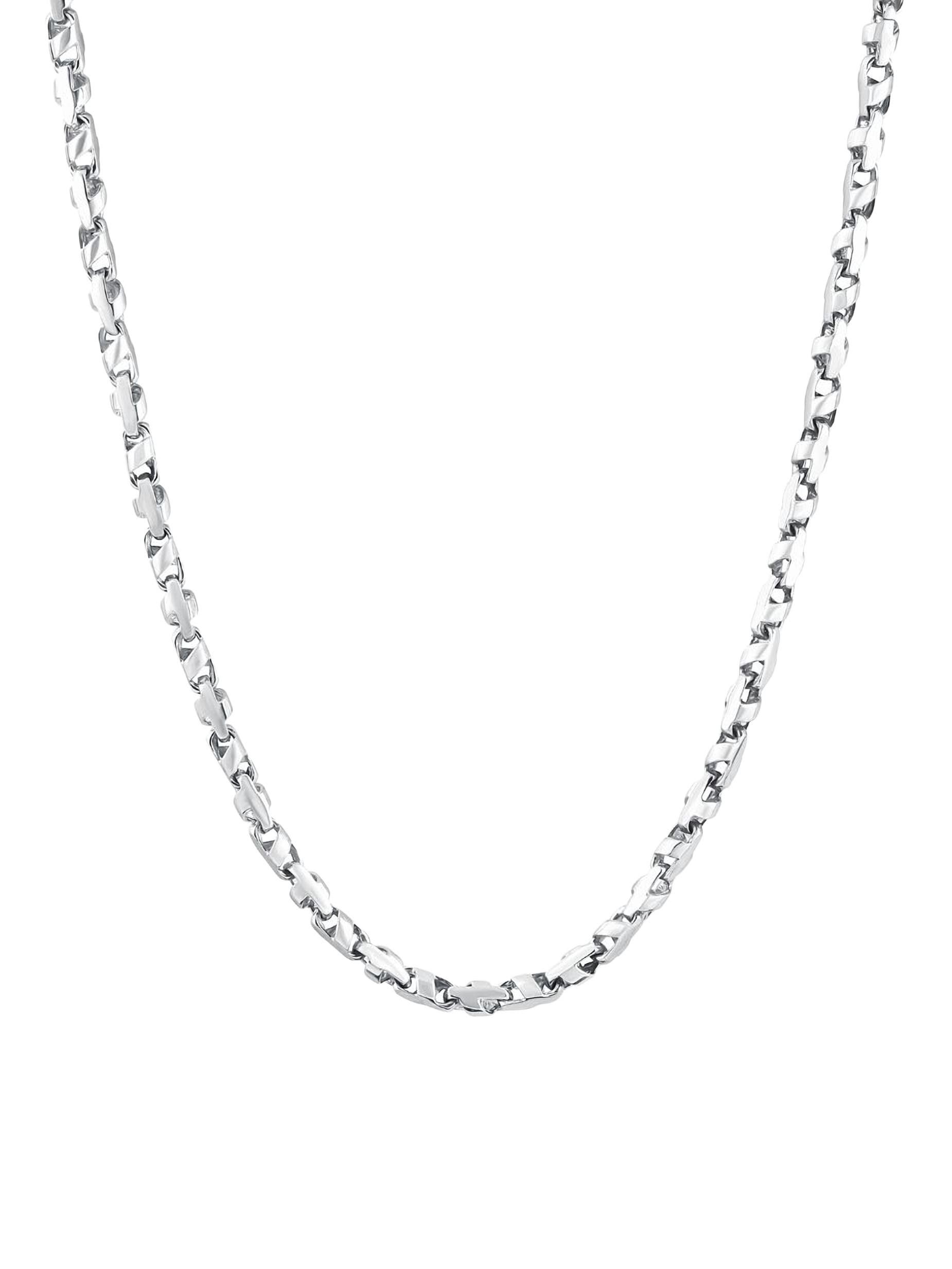 Bliss Diamond 47 Gram Solid 18k Gold Men's 4.5mm Designed Link Chain ...