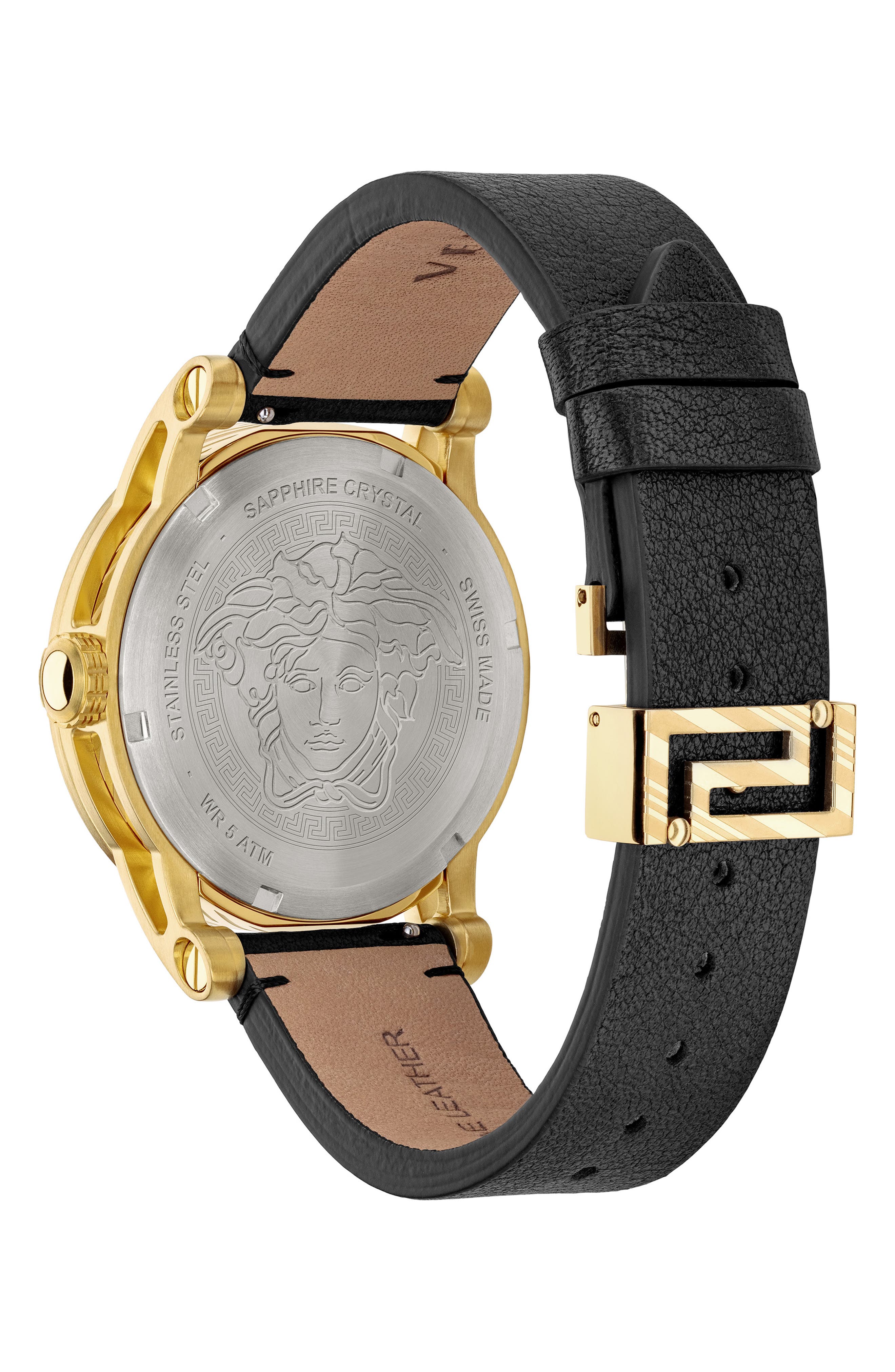 Versace Code Leather Strap Watch, 41mm | Nordstromrack