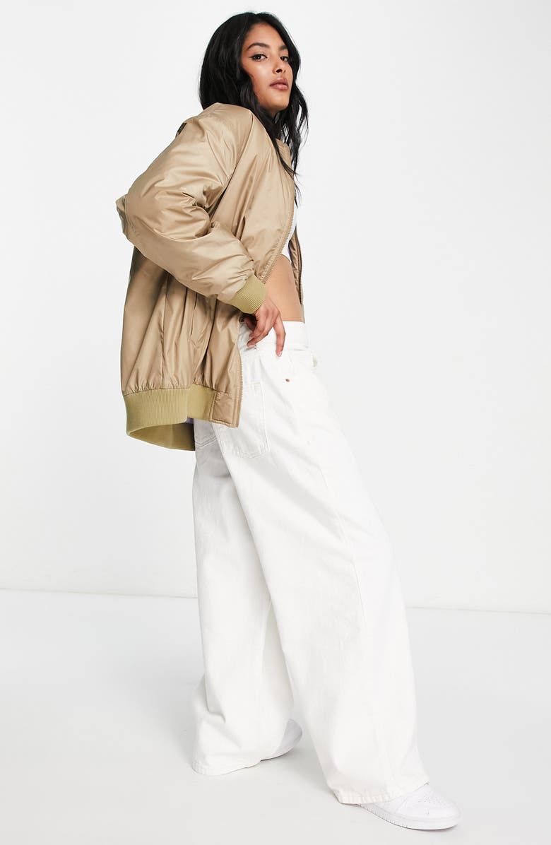 ASOS DESIGN Oversize Bomber Jacket | Nordstrom