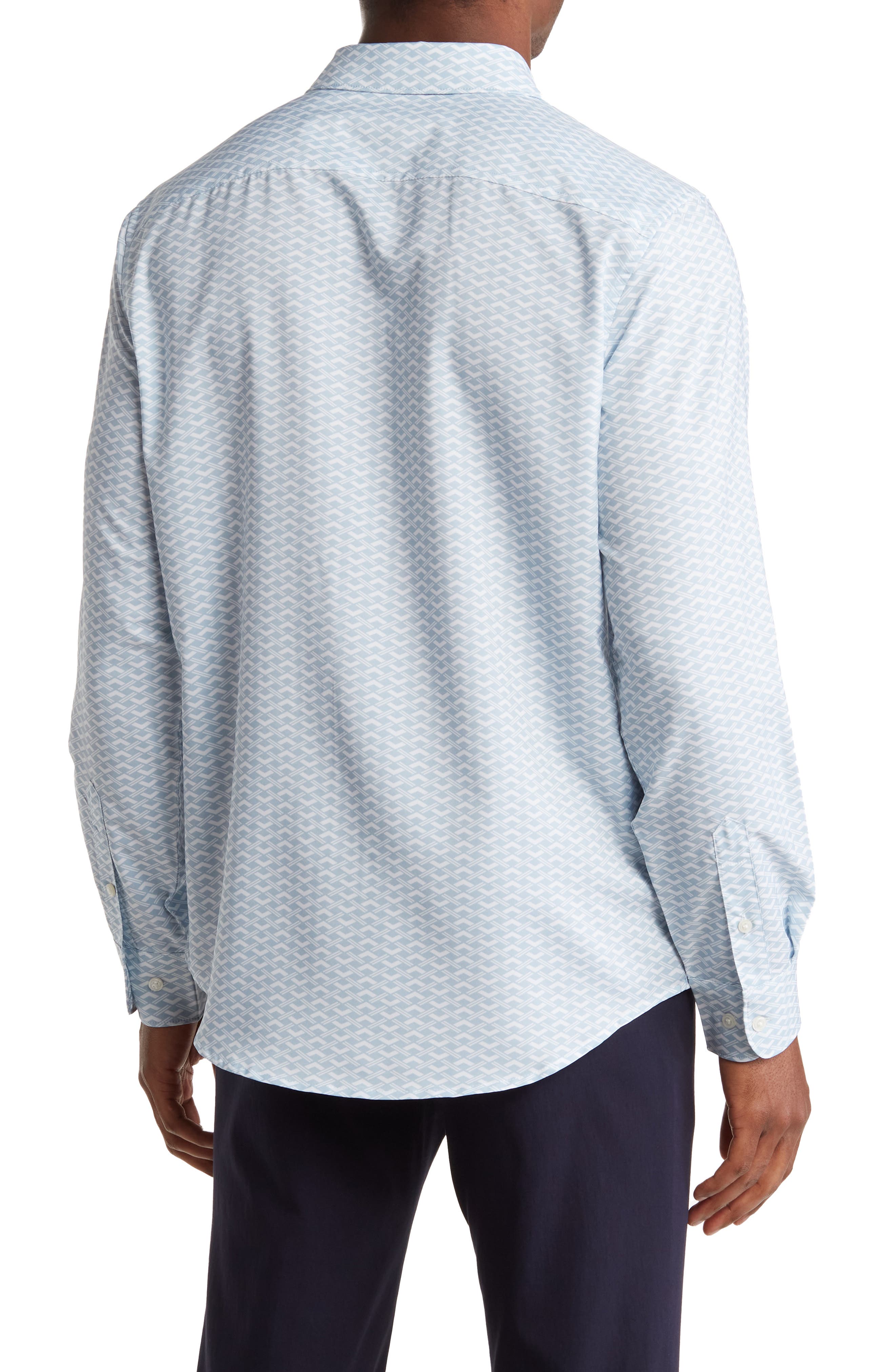 Perry Ellis Slim Fit Geo Print Dress Shirt | Nordstromrack