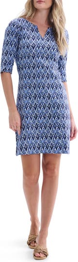 Hatley Lucy Diamond Print Cotton Minidress | Nordstrom