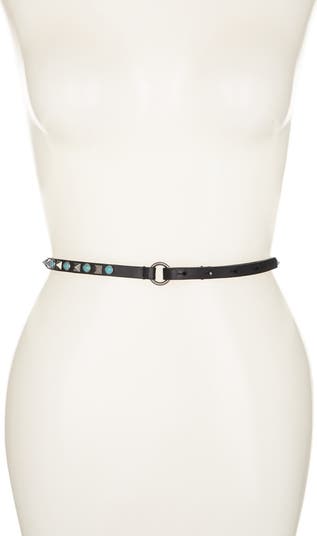 Valentino Garavani Pyramid Studded Skinny Belt | Nordstromrack