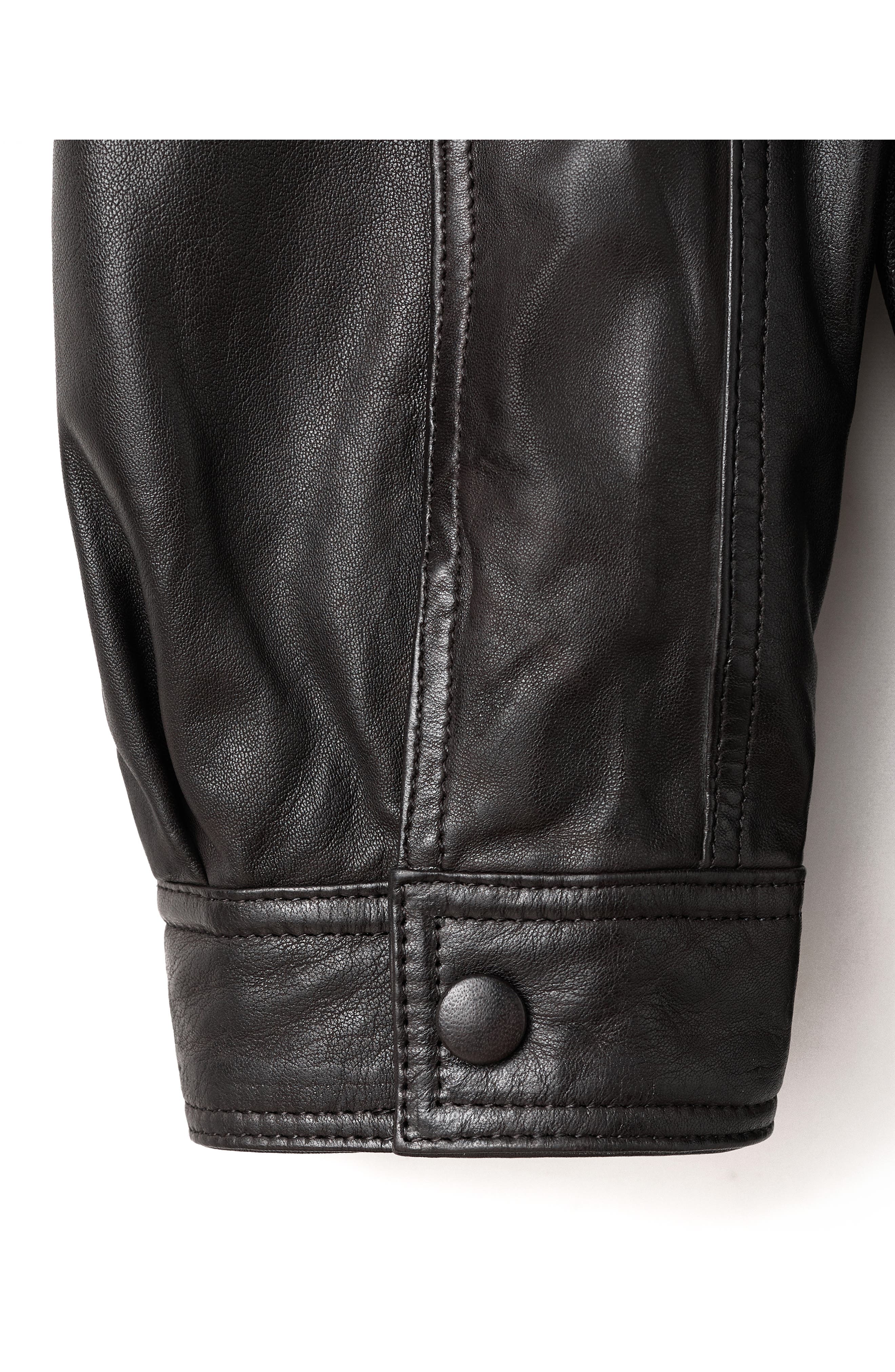MANGO London Oversize Leather Jacket | Nordstrom