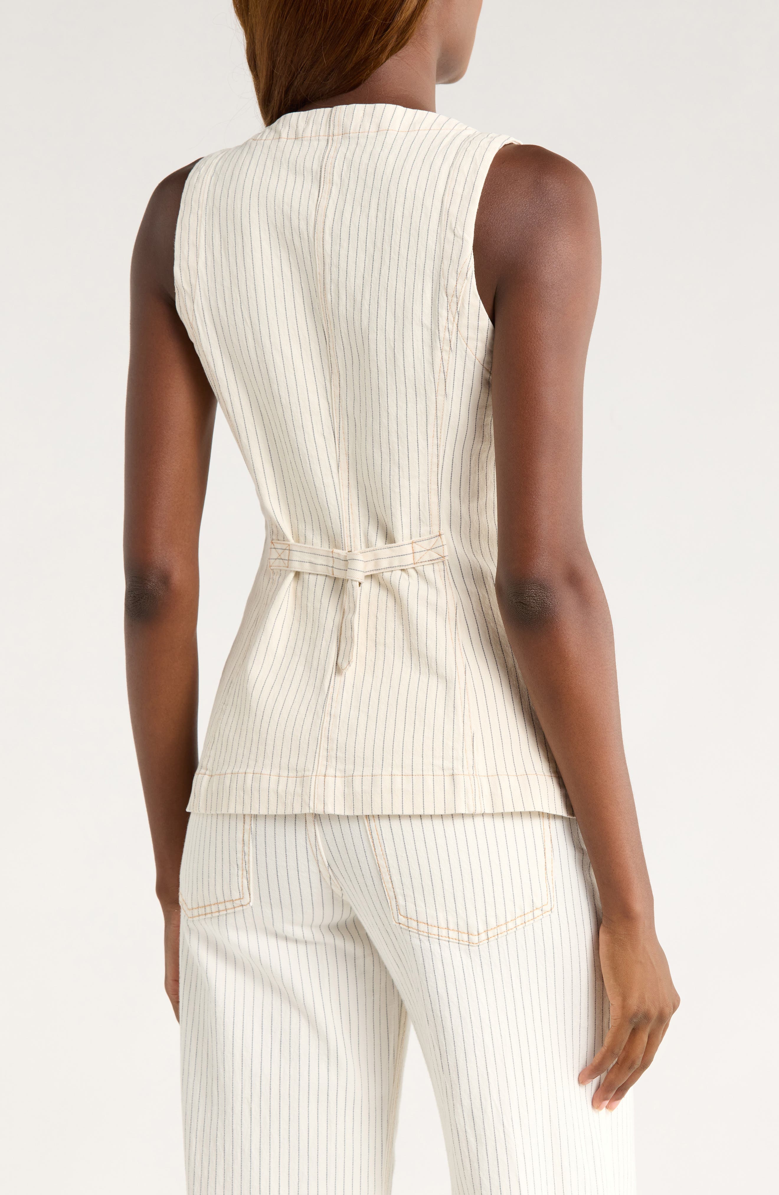 Marine Layer Charlie Stripe Cutaway Vest | Nordstrom
