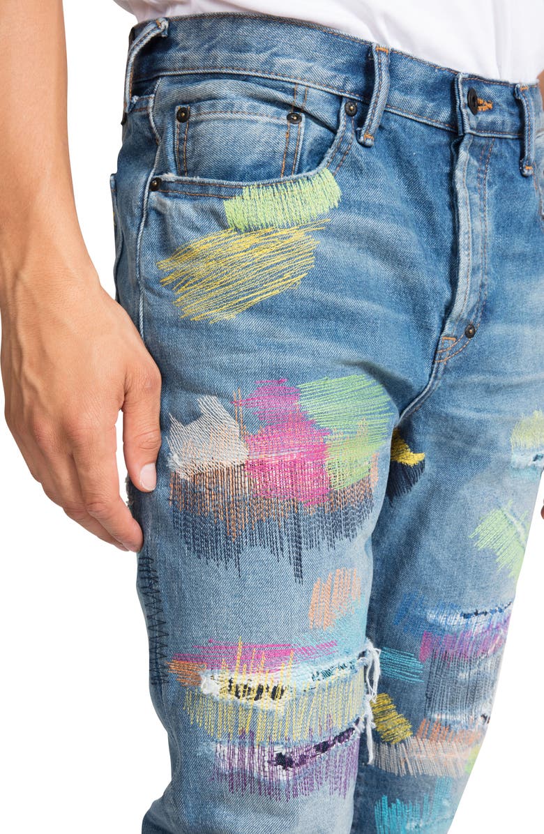 PRPS Le Sabre Rip & Repair Slim Fit Jeans | Nordstrom