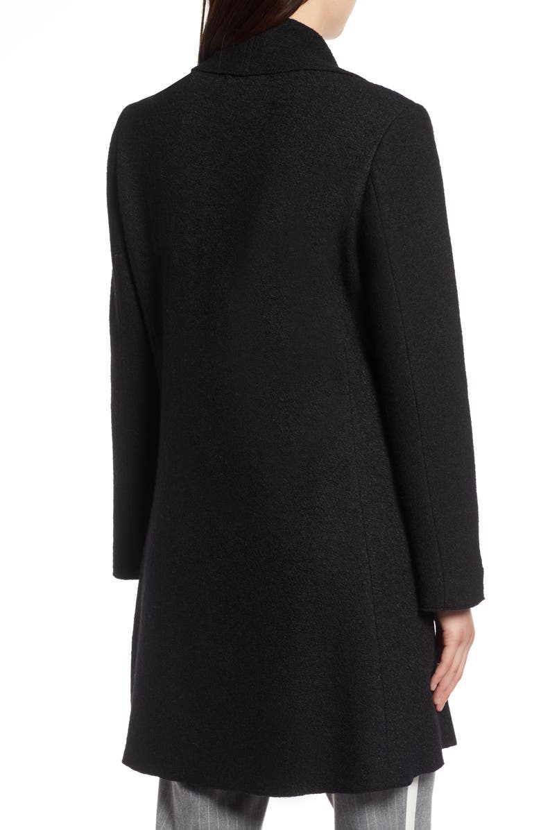Halogen® Boiled Wool Blend Drape Front Coat | Nordstromrack