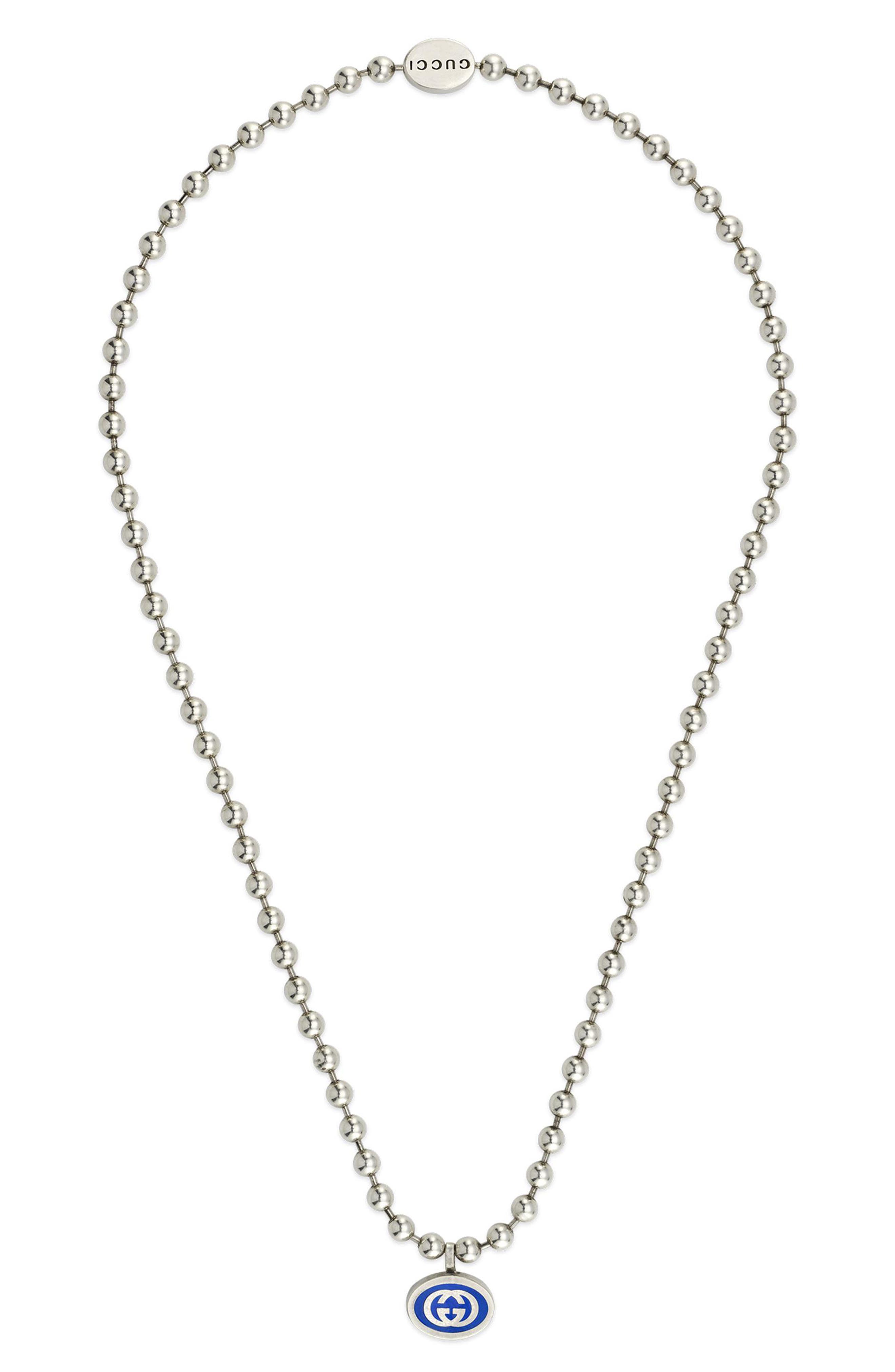 Gucci Interlocking-G Pendant Boule Necklace | Nordstromrack