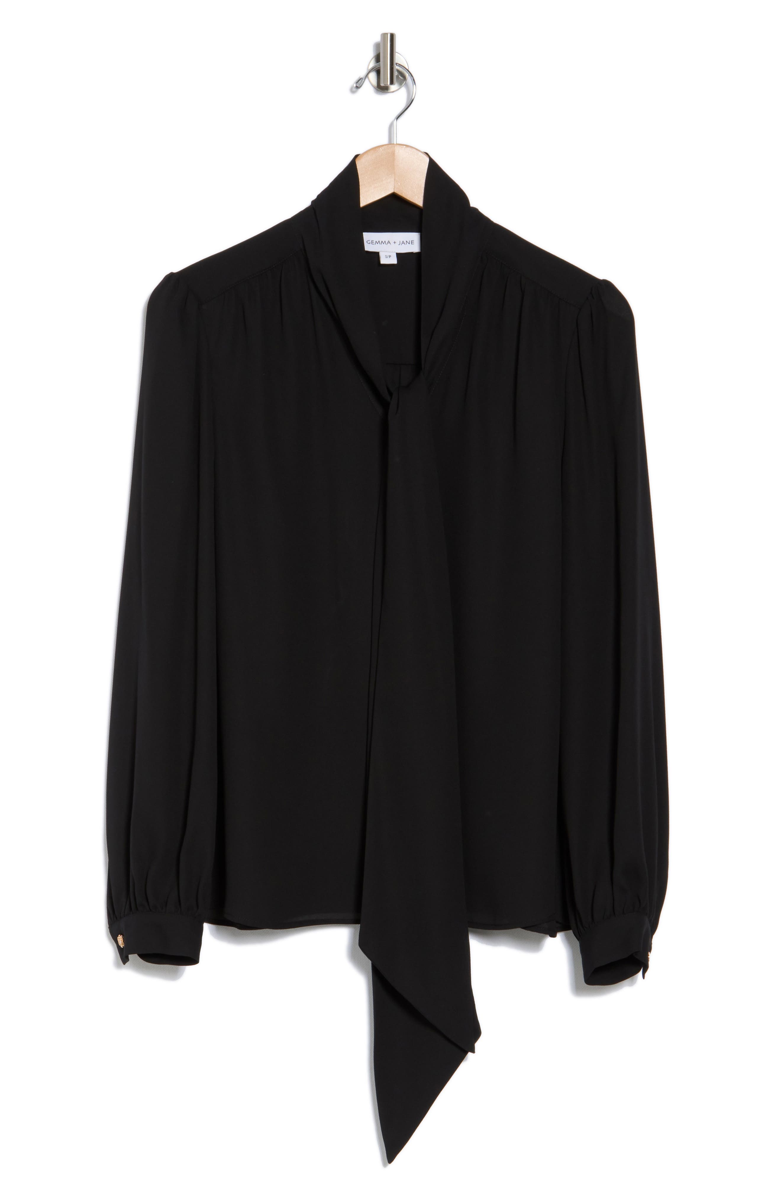 Gemma + Jane Tie Neck Georgette Top | Nordstromrack