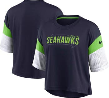 Nike Women's Nike College Navy/White Seattle Seahawks Nickname Tri ...