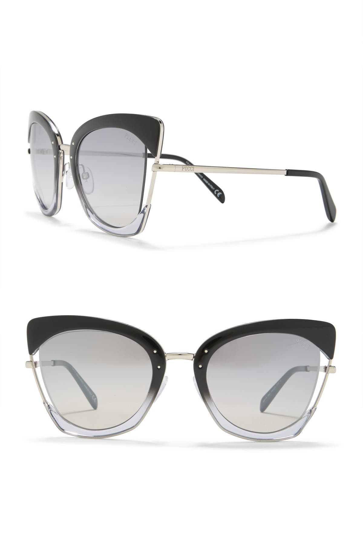 Emilio Pucci 55mm Modified Cat Eye Sunglasses | Nordstromrack