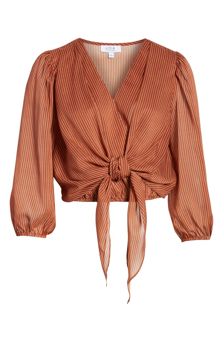 J.O.A. Tie Front Crop Top | Nordstromrack