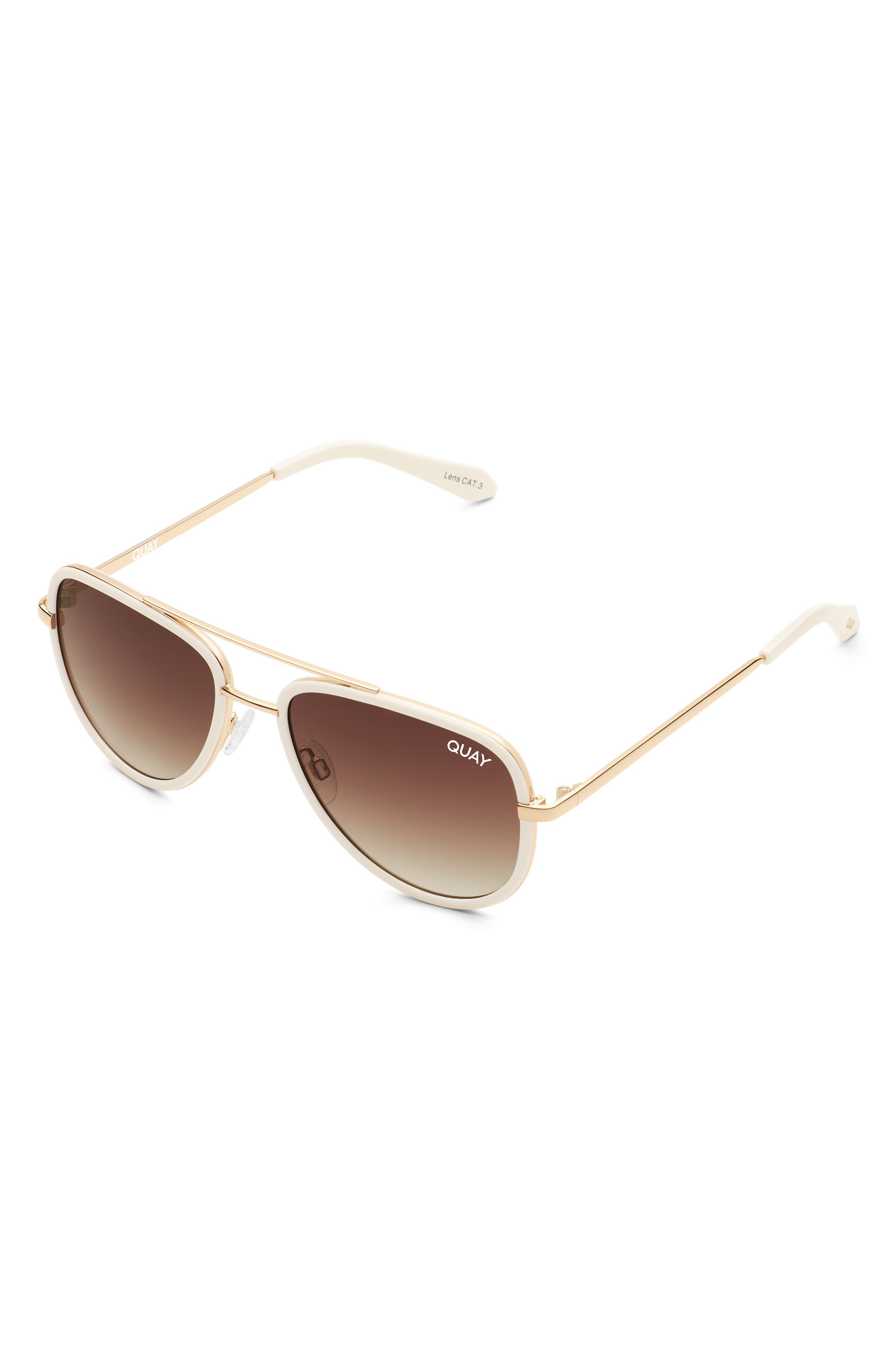 QUAY All in Mini 49mm Aviator Sunglasses | Nordstromrack