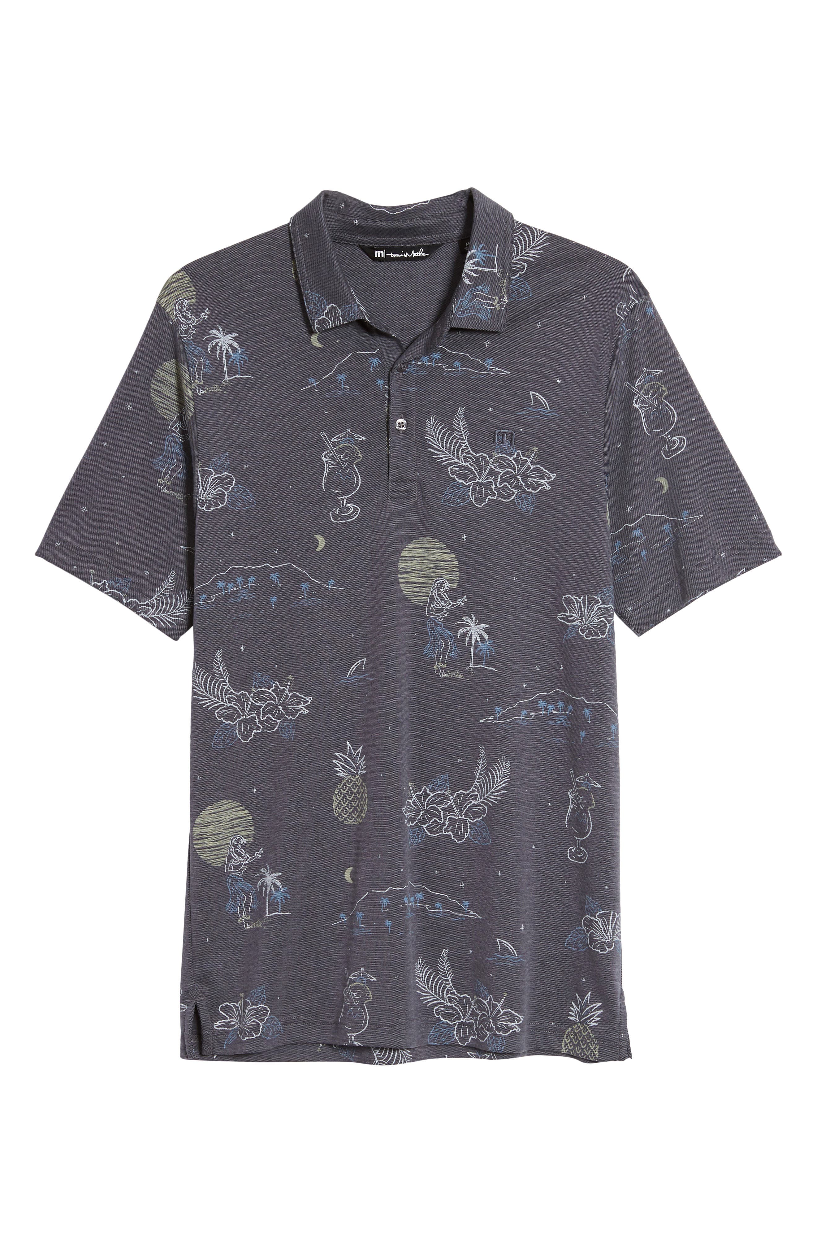 TravisMathew Day Man Hawaii Print Piqué Polo | Nordstromrack