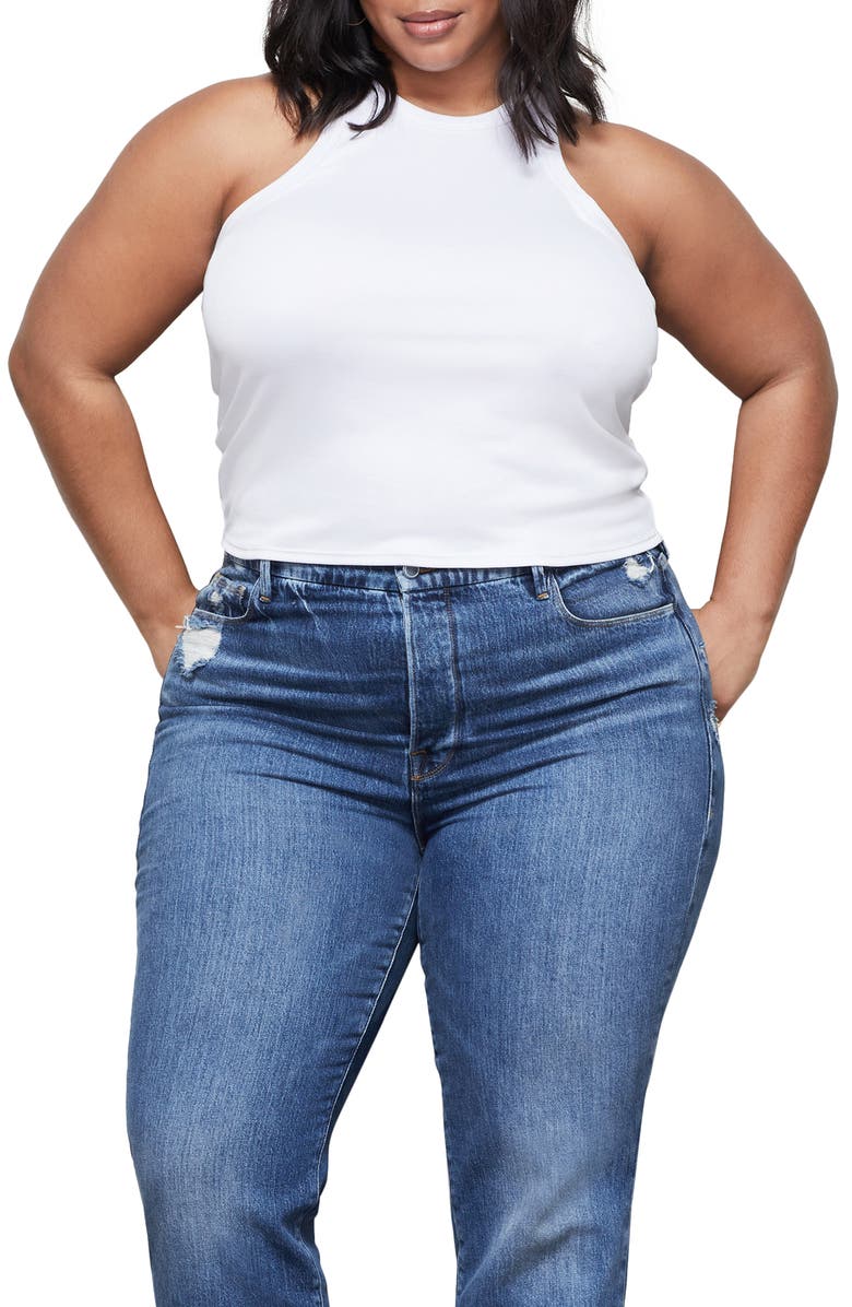 Good American Micro Rib Tank Top | Nordstromrack