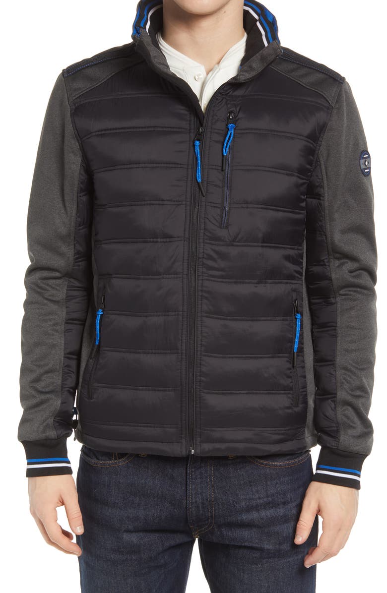 Point Zero Quilted Mixed Media Jacket | Nordstromrack