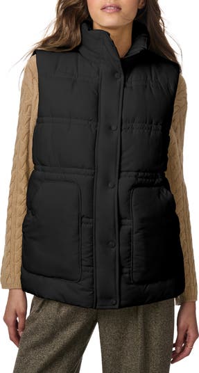 Bernardo Minimalist Double Needle Stitch Recycled Polyester Puffer Vest ...