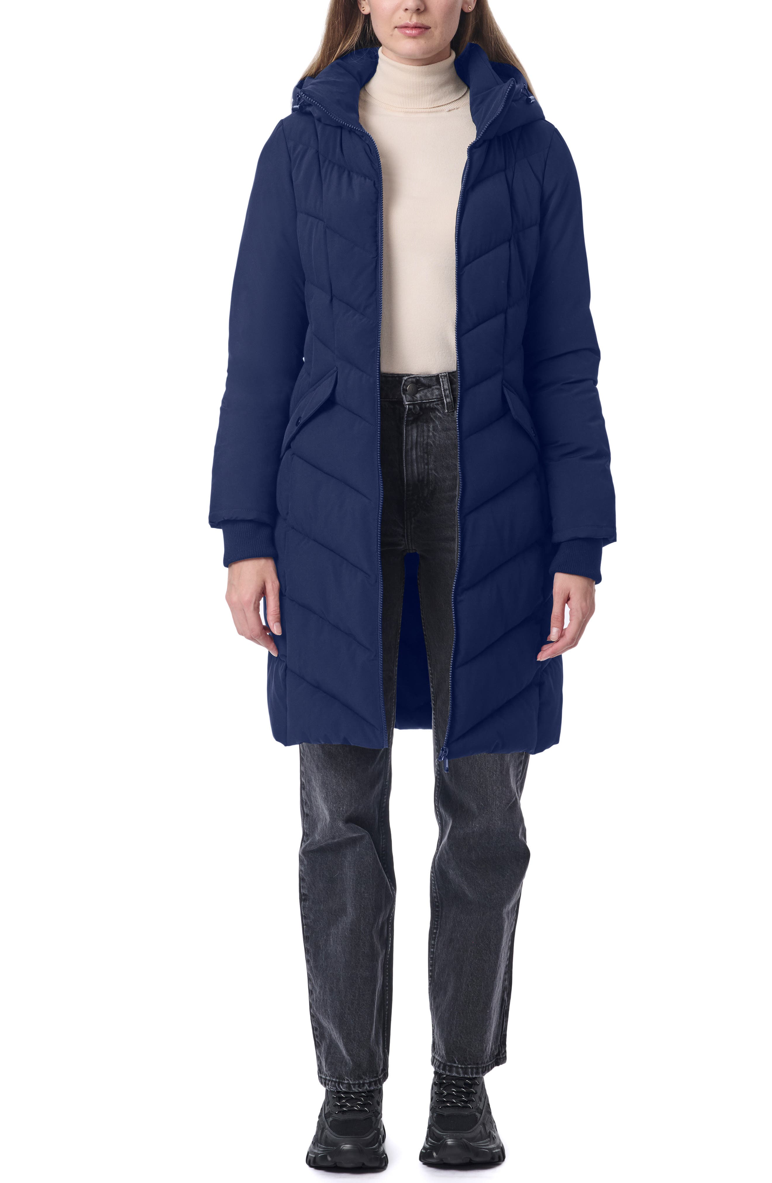 Bernardo Hooded Walker Coat | Nordstrom