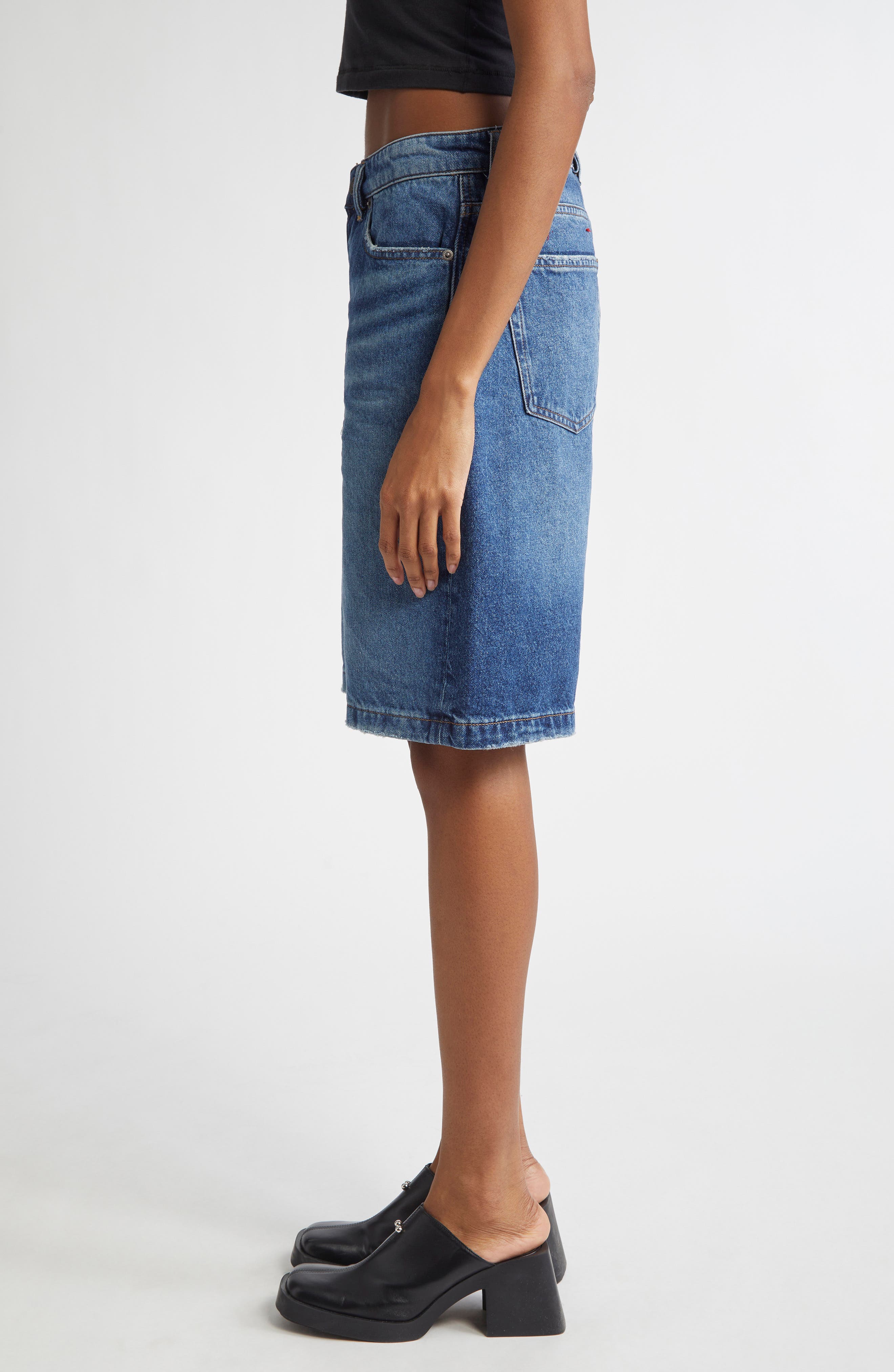 DIESEL® De-Sire Ripped Denim Shorts | Nordstromrack