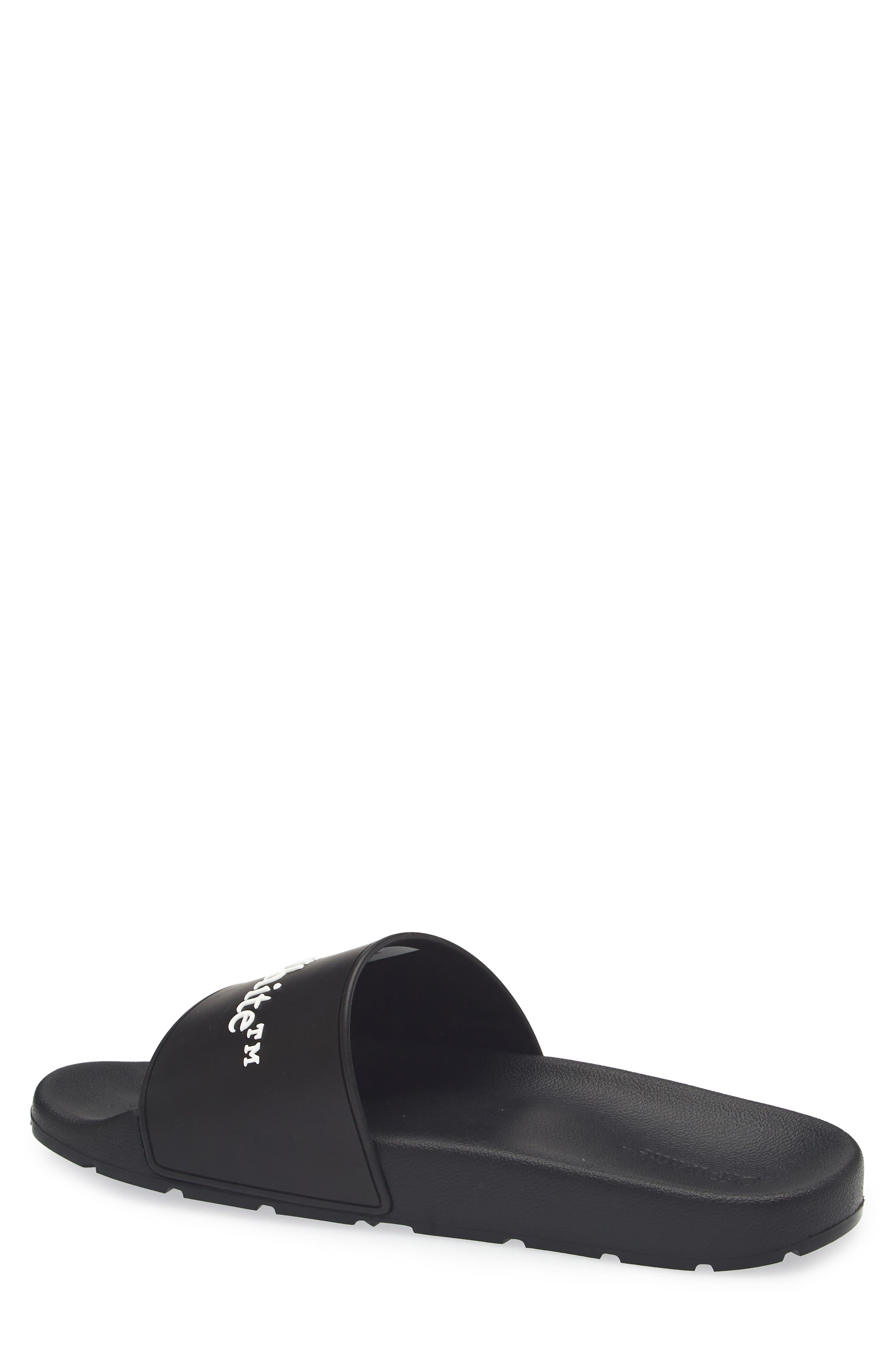 Off-White Bookish Logo Slide Sandal (Men) | Nordstromrack
