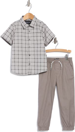 Kenneth Cole Kids' Short Sleeve Shirt & Joggers Set | Nordstromrack
