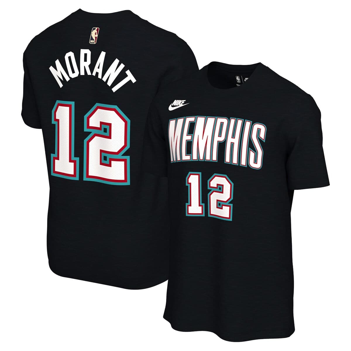 Nike Unisex Nike Ja Morant Black Memphis Grizzlies Name & Number T ...