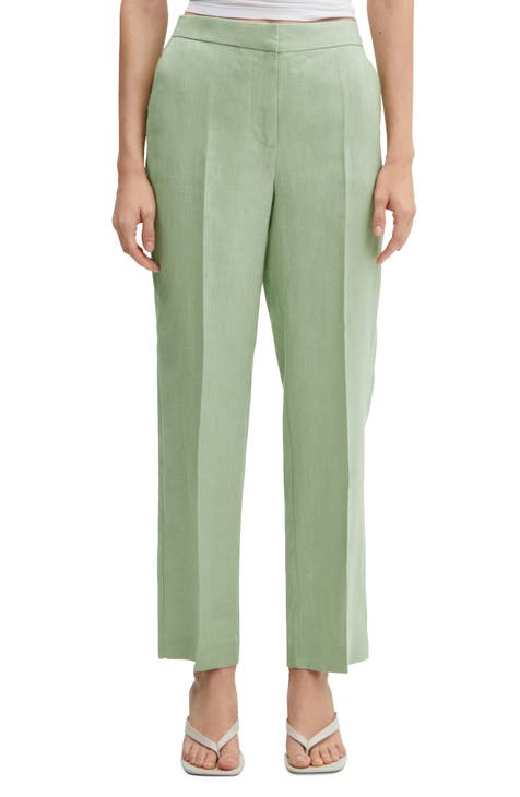 Women's 100% Linen Straight-Leg Pants | Nordstrom