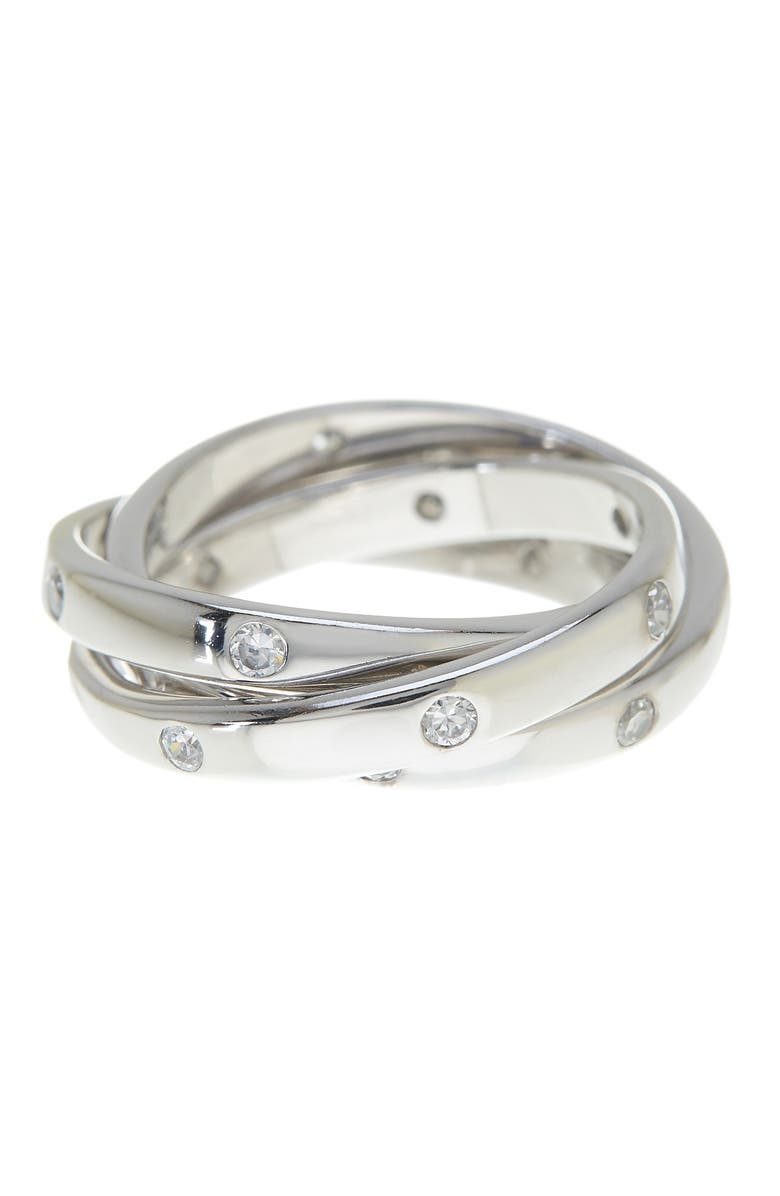 Sterling Forever Sterling Silver Triple Roll Etoile Ring | Nordstromrack