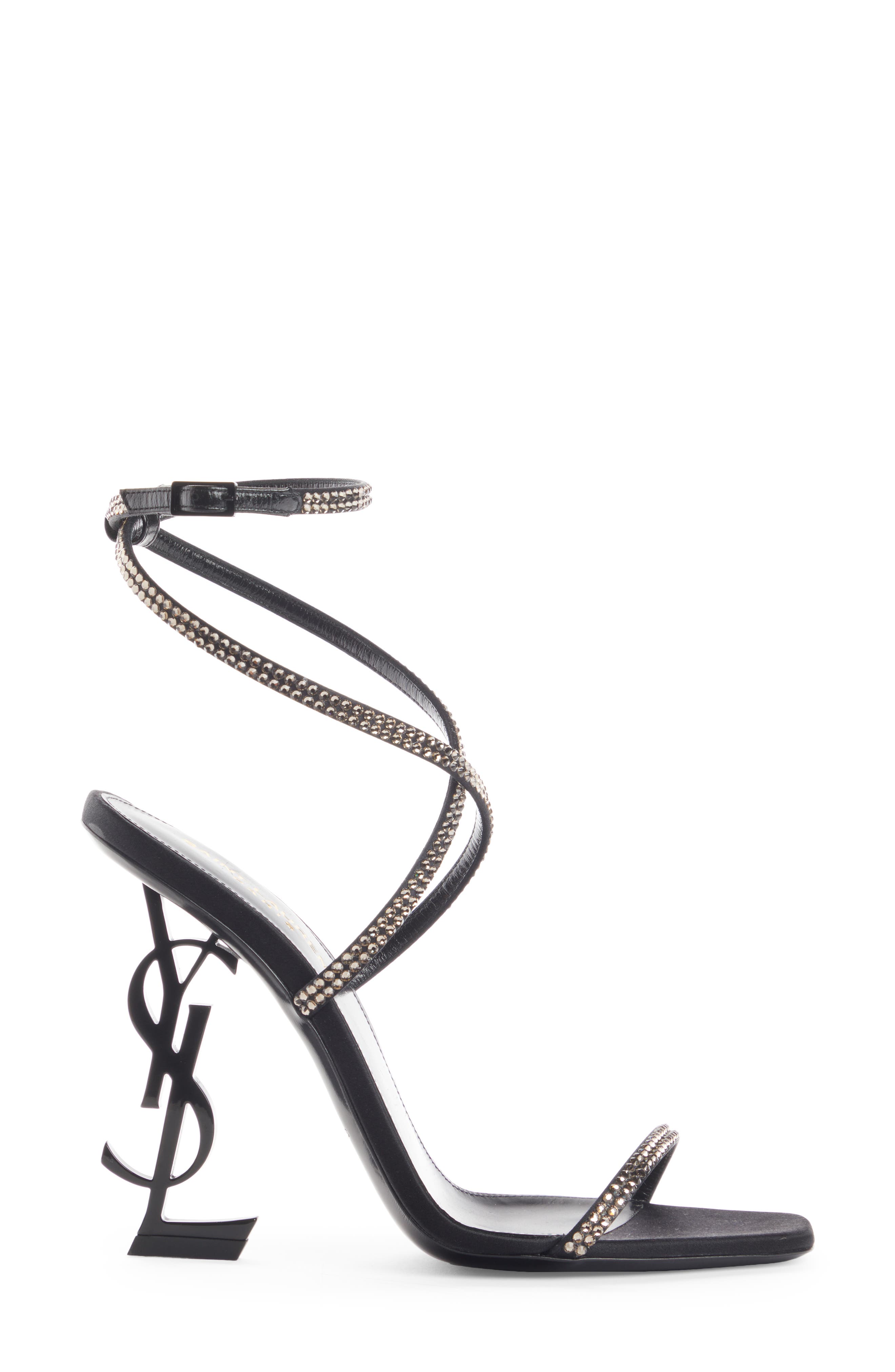 Saint Laurent Opyum YSL Heel Ankle Strap Sandal (Women) | Nordstromrack