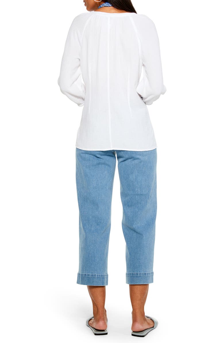 NIC+ZOE Double Gauze Pintuck Blouse | Nordstrom