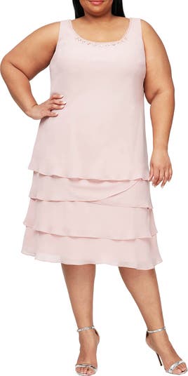 SLNY Tiered Ruffle Jacket Dress | Nordstromrack