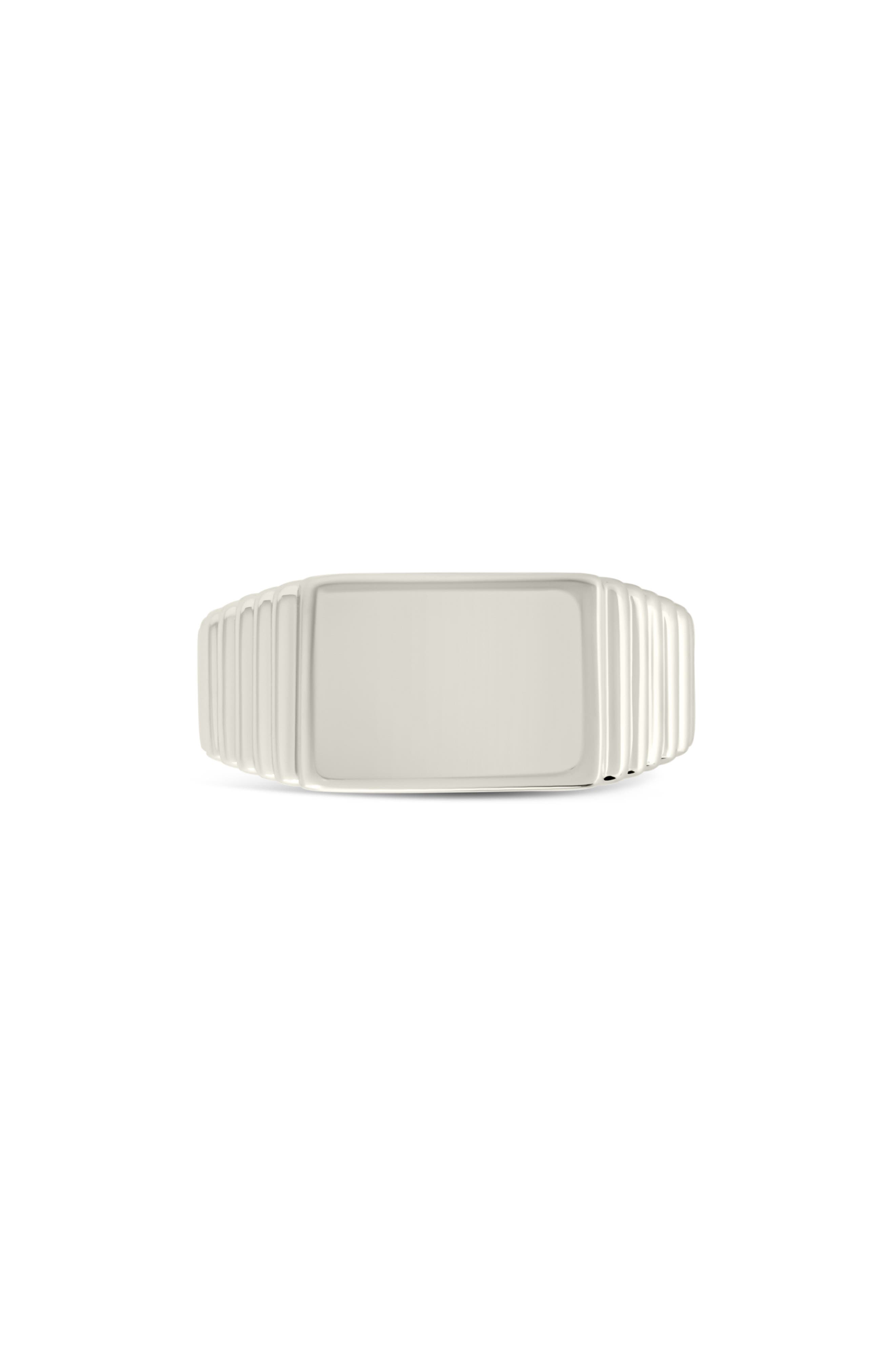 Sterling Forever Reta Polished Signet Ring | Nordstromrack