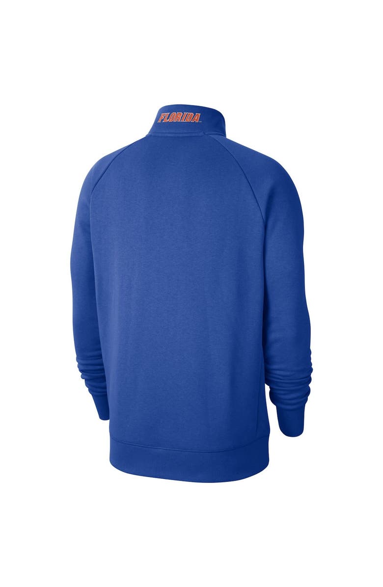 Nike Men's Nike Royal Florida Gators Club Fleece Quarter-Zip Raglan ...