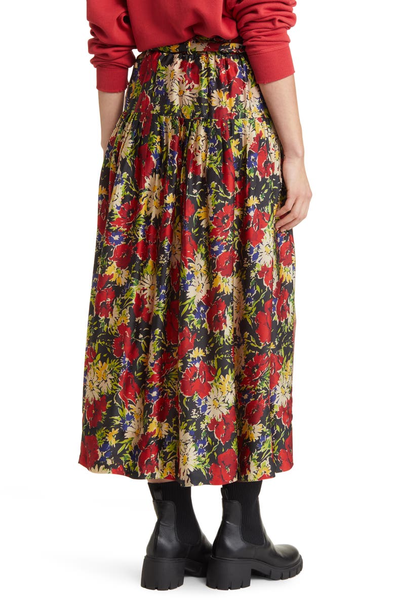 THE GREAT. The Highland Floral Print Midi Skirt | Nordstromrack