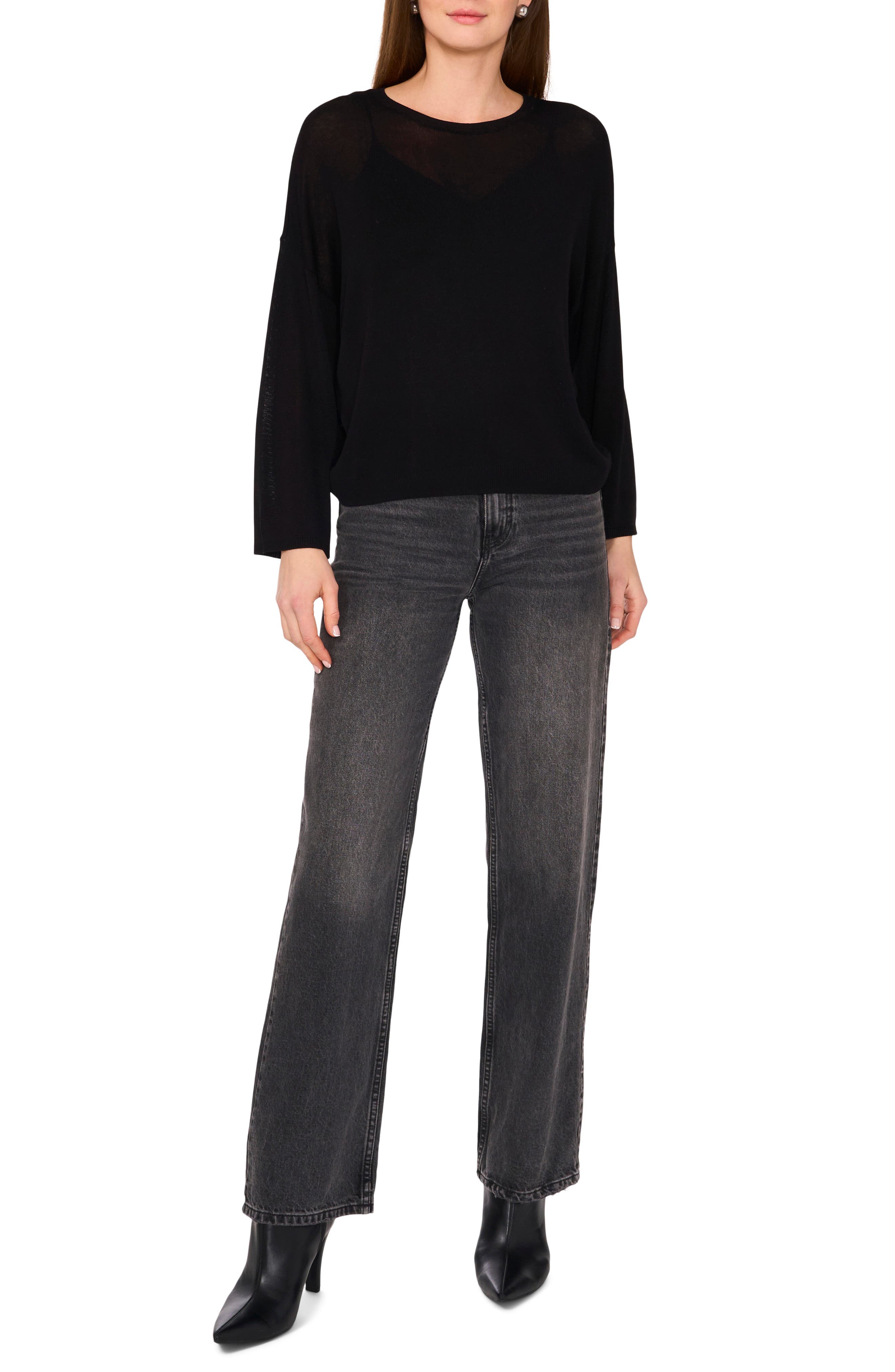 Halogen® Fine Gauge Crewneck Sweater | Nordstromrack