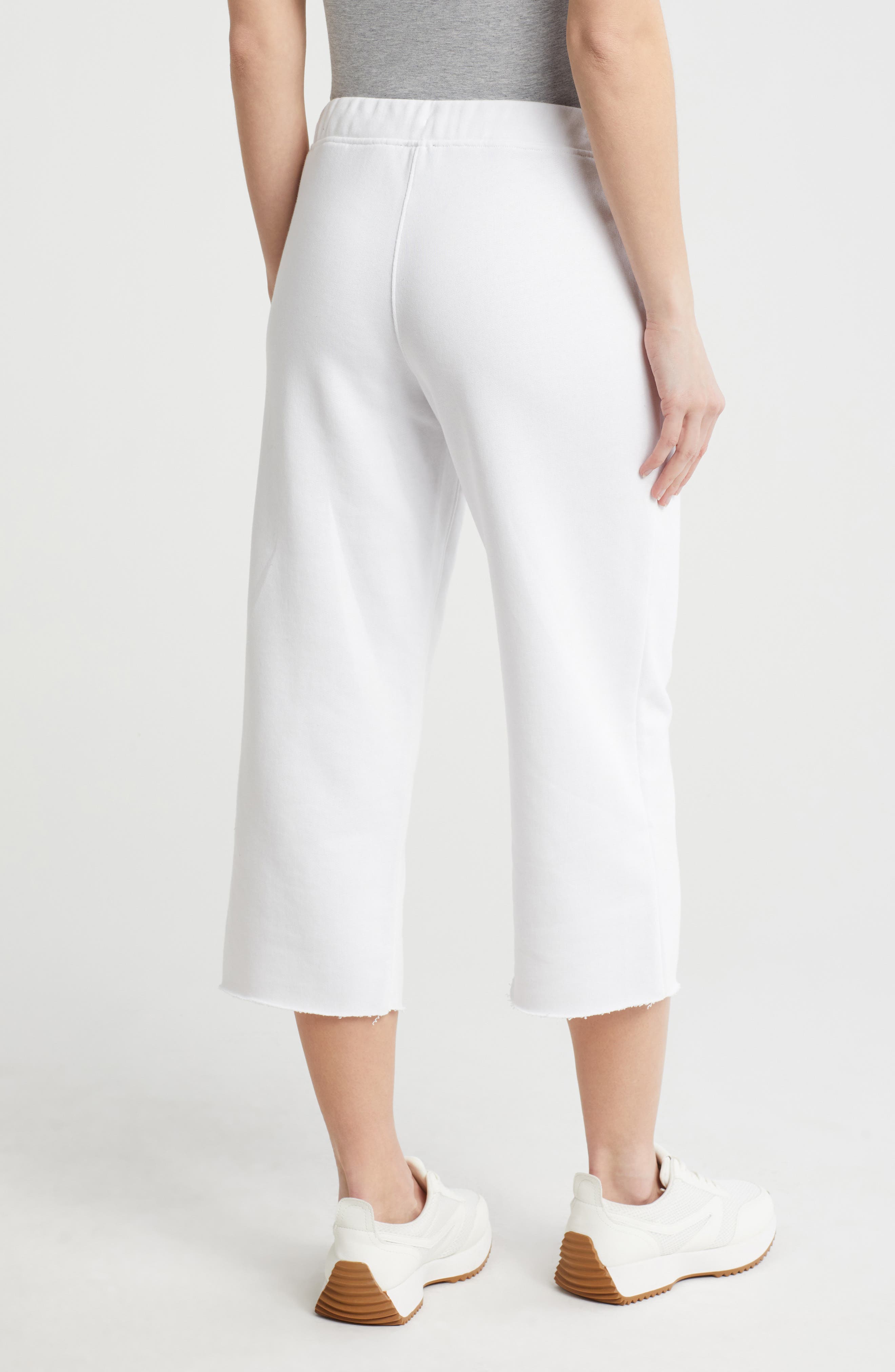 Splendid Carrie Ankle Crop Wide Leg Terry Pants | Nordstromrack