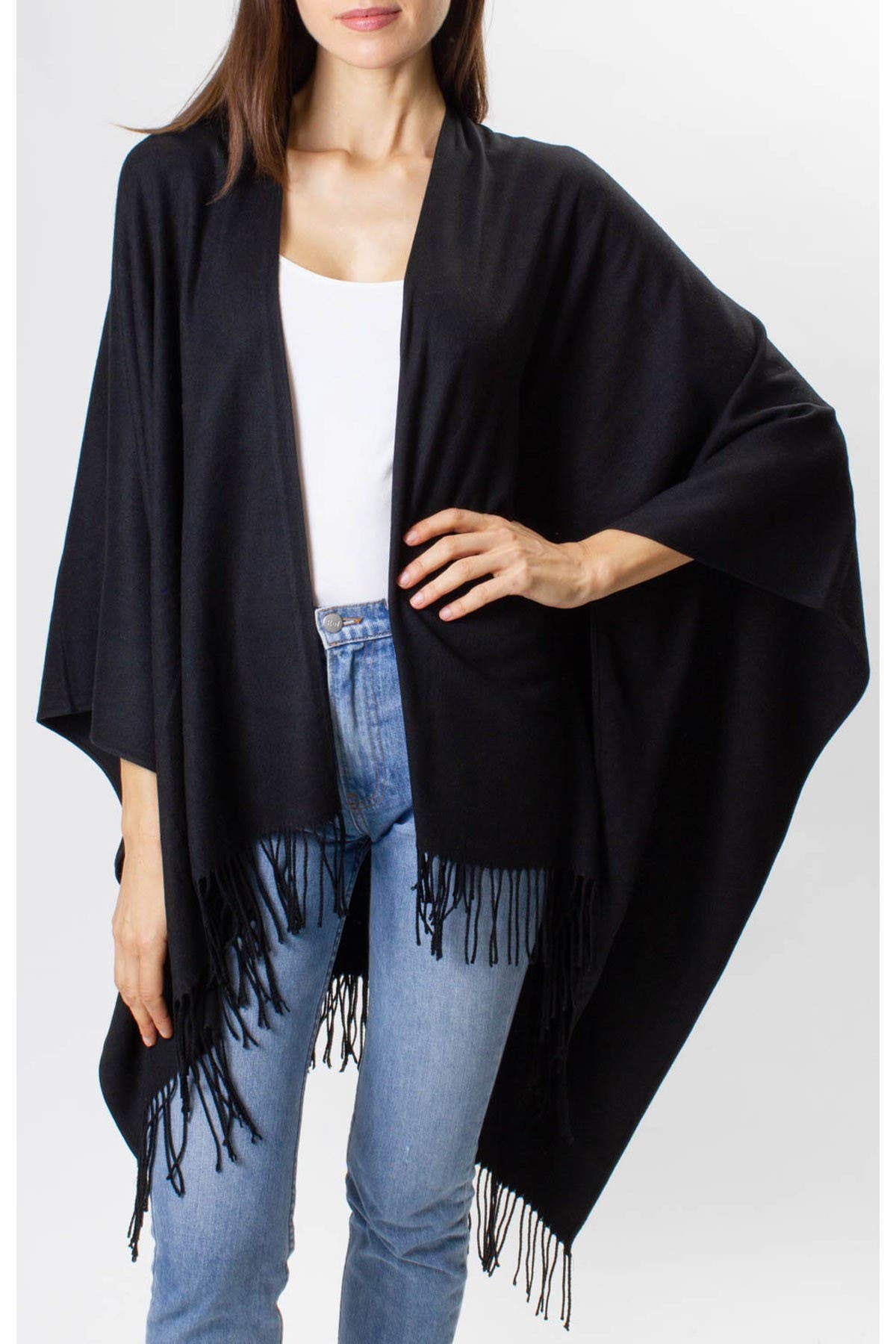 JUST JAMIE Solid So Soft Ruana | Nordstromrack