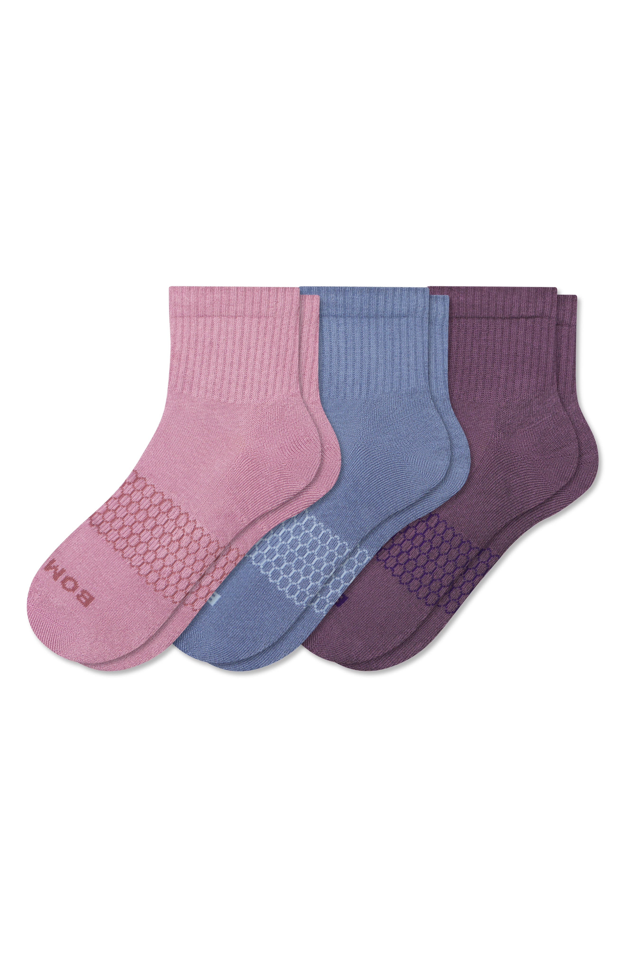 Bombas 3-Pack Solid Quarter Socks | Nordstrom