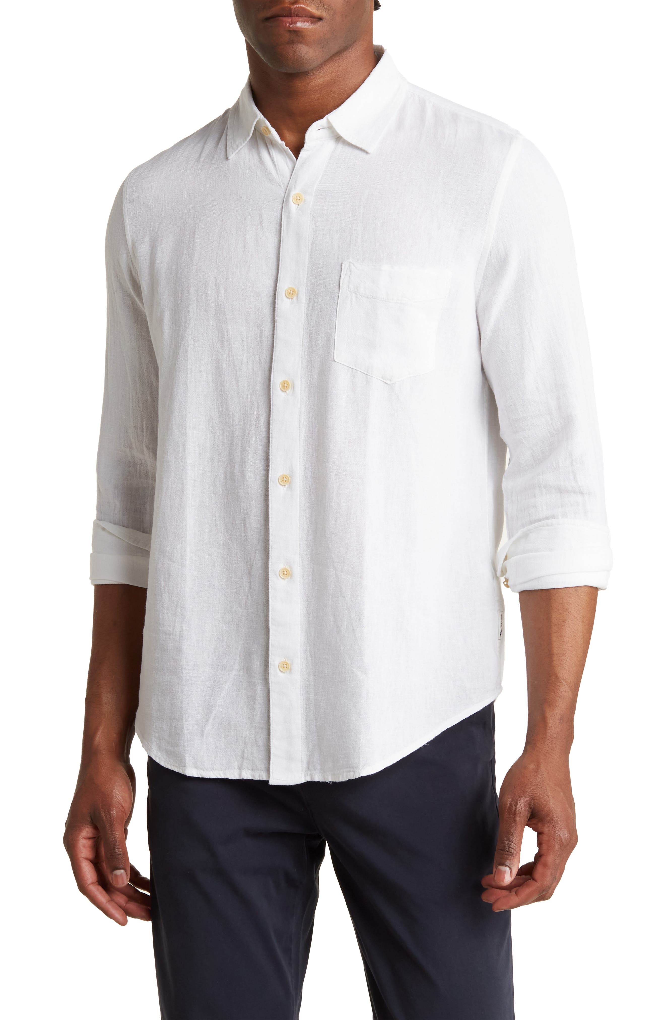 Ben Sherman Linen Blend Button-Up Shirt | Nordstromrack