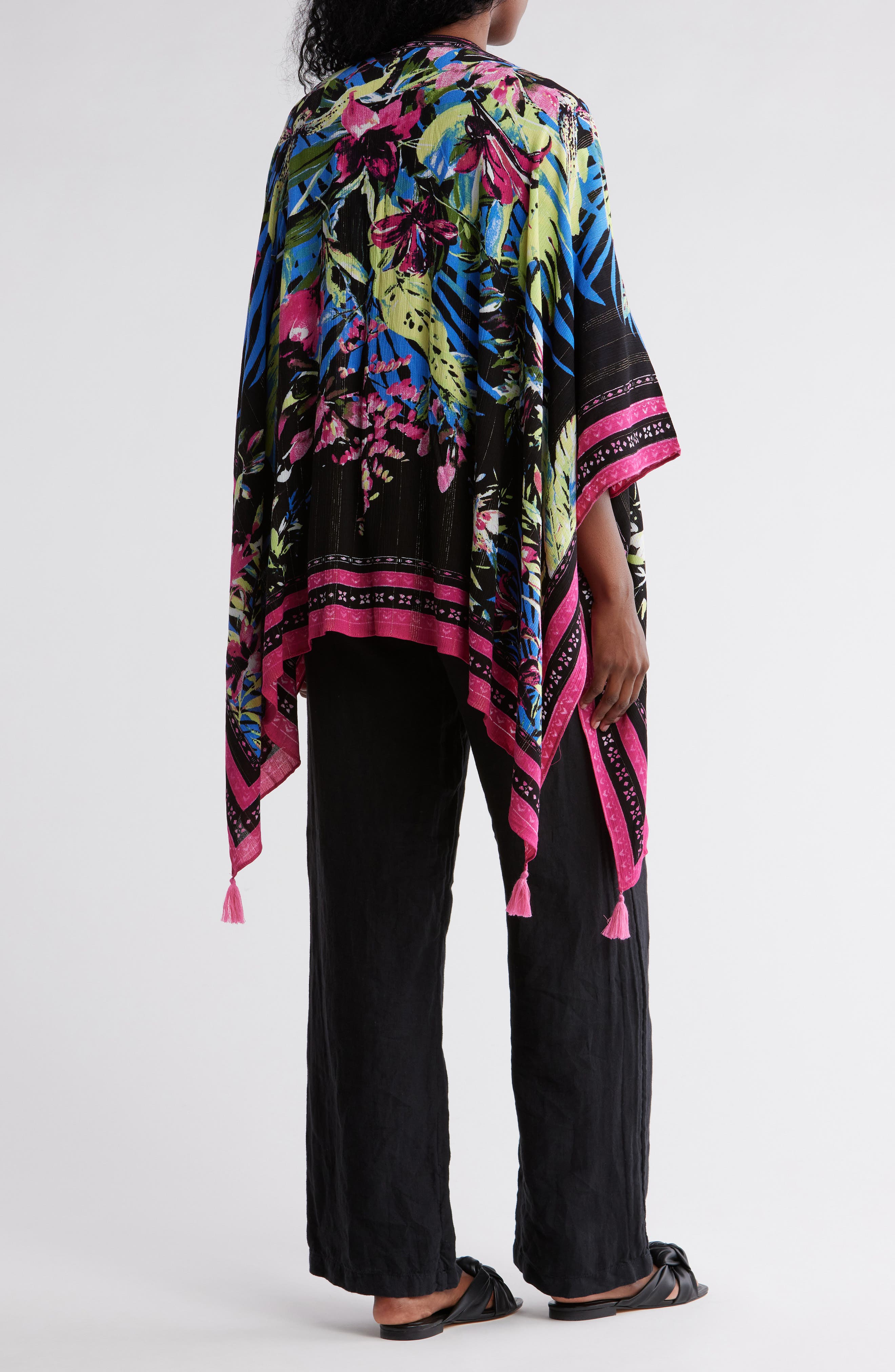 Vince Camuto Exotic Blooms Crinkle Topper | Nordstromrack